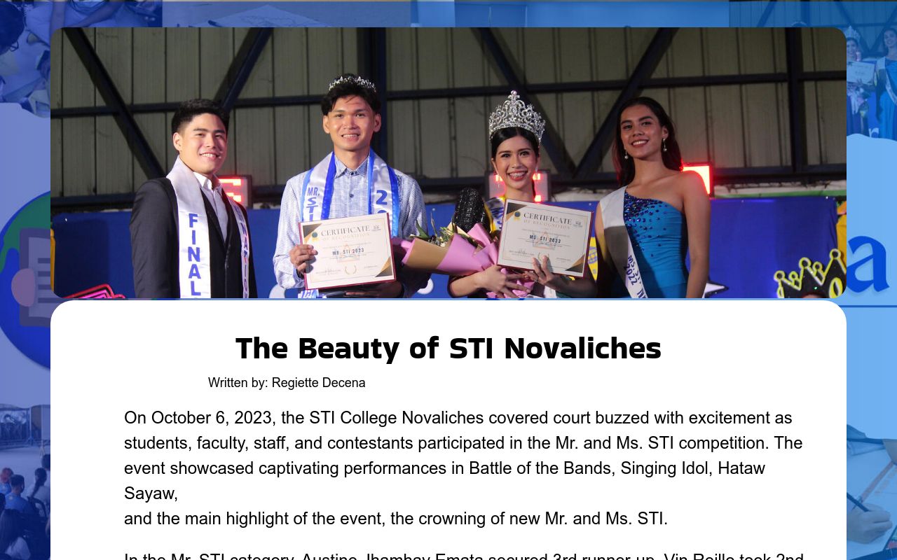 The Beauty of STI Novaliches